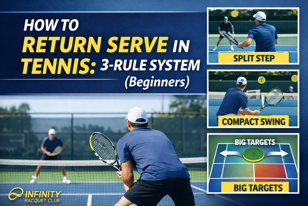 How to Return Serve in Tennis: 3-Rule System (Beginners)